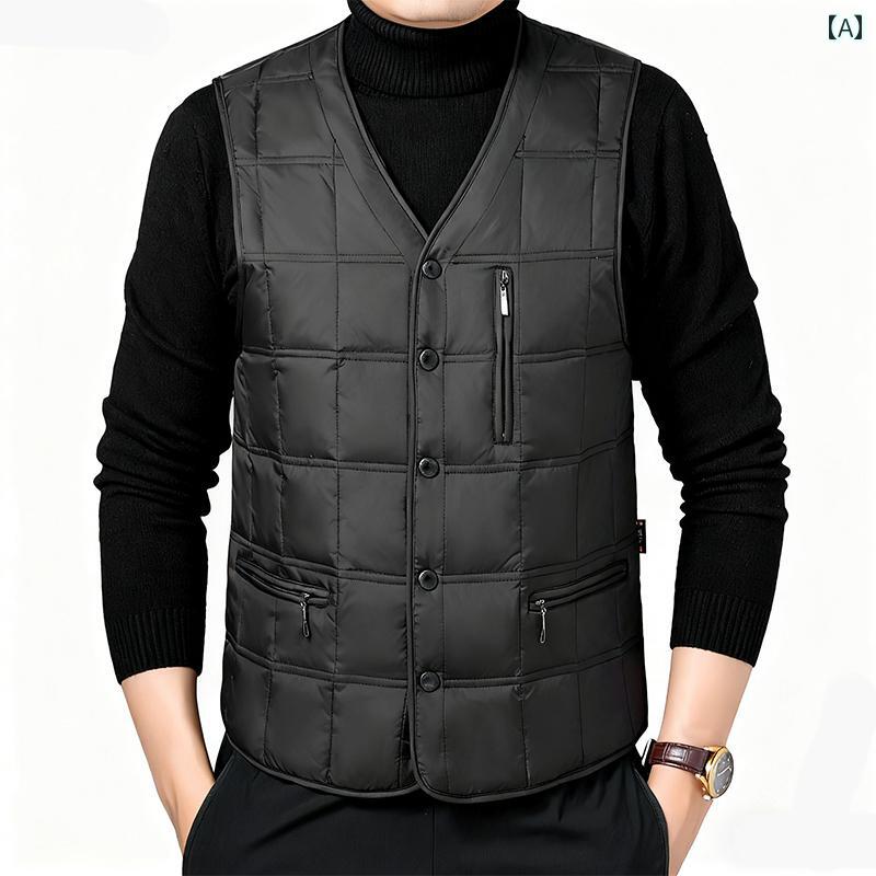 服装版型: 標準 デザイン: 多ポケット 加工: 加工 素材: 布 スタイル: ビジネスシック 機能: 吸湿通気性 中綿: 以上ホワイト アイテムタイプ: ベスト カラー: ブラック.アーミーグリーン.ネイビーブルー 裾デザイン: ラウンド...