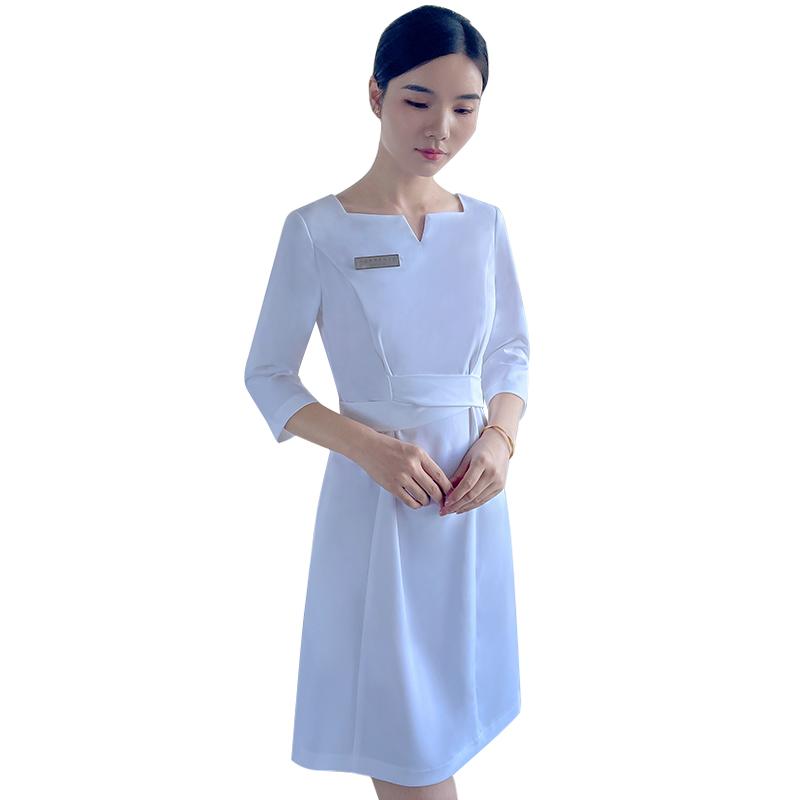 サイズ: S.M.L.XL.XXL.XXXL カラー: ホワイト七分袖ワンピース.ブラック七分袖ワンピース.カーキ七分袖ワンピース.カーキ半袖ワンピース.ホワイト半袖ワンピース.ブラック半袖ワンピース.ホワイト七分袖＋ホワイトパンツ.ブラッ...