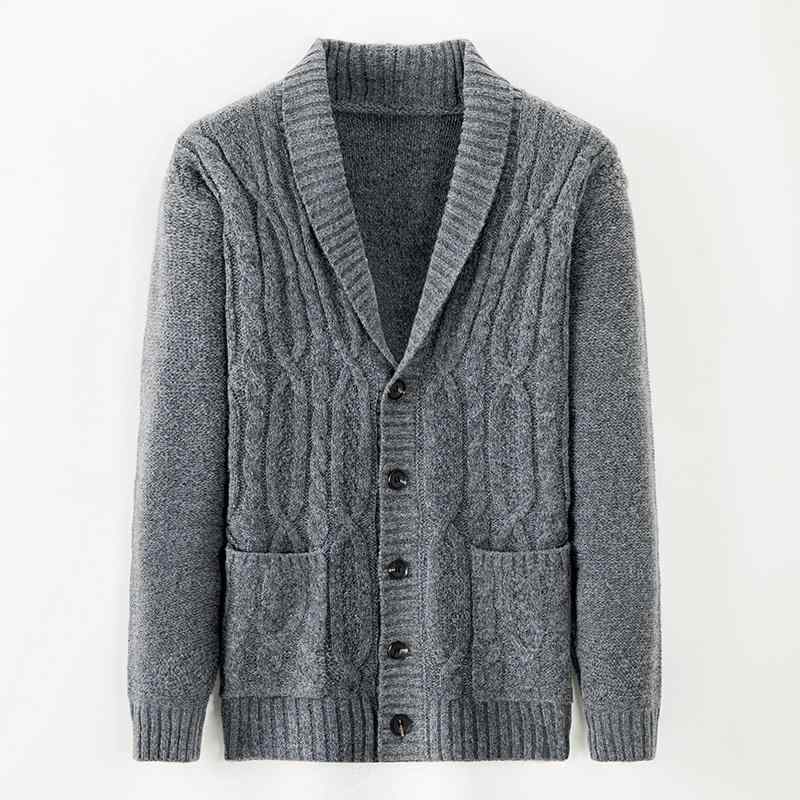 サイズ: M.L.XL.2XL.3XL.4XL 素材: ウール 柄: 無地 襟型: フラップカラー 毛糸の太さ: 太糸（6～8ゲージ） カラー: ブラック.グレー.ホワイトグレー.キャメル 袖型: レギュラー 袖丈: 長袖 厚み: 厚手 シ...