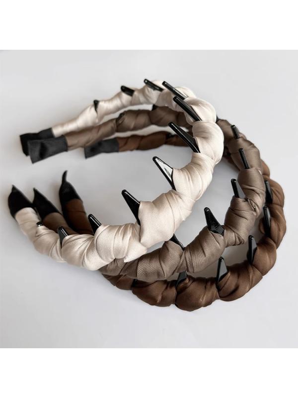 ・カテゴリ: カチューシャ・スタイル: ・カラー展開: ラベンダー、ピンク、カーキ、オフホワイト、ブラック、ブラウン