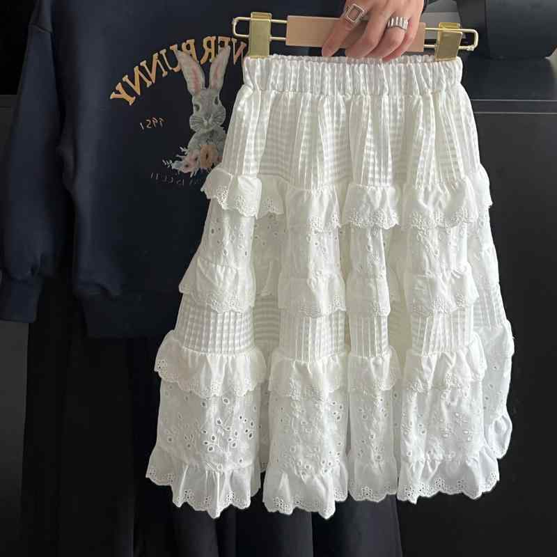 ・カテゴリ: スカート・スタイル: プリンセス・主な素材: 綿・性別: 女の子・カラー: ホワイト・スカートタイプ: ティアード・対象年齢: 4歳、5歳、6歳、7歳、8歳、9歳、10歳、11歳、12歳、13歳、14歳・参考身長: 90cm、...