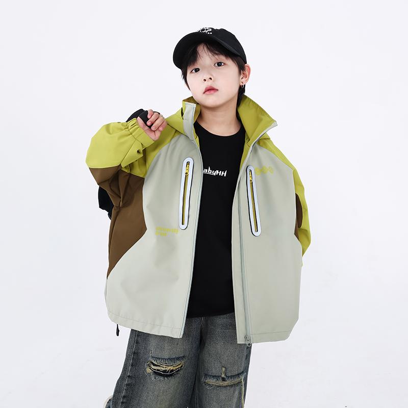 ・スタイル: 韓国・: 配色切り替え・生地: 化学繊維・素材: その他繊維・フード: あり（取り外し不可）・袖丈: 長袖・性別: メンズ・サイズ展開: 110cm, 120cm, 130cm, 140cm, 150cm, 160cm, 17...