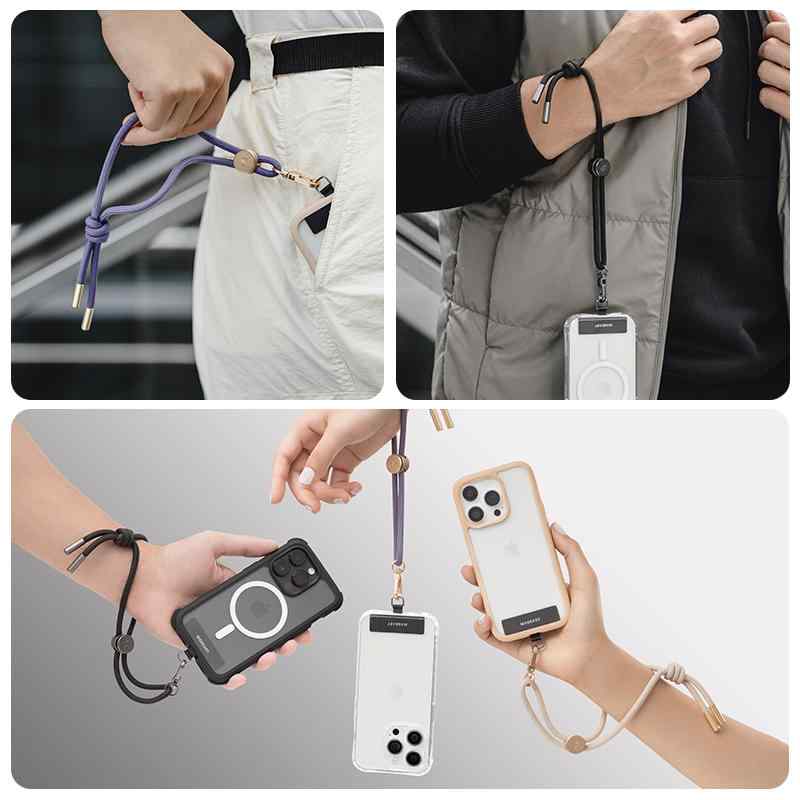 ・アイテム: リストストラップ・カラー展開: ブラック、オフホワイト、ラベンダー、スターライトホワイト、ロックグレー、ミストブルー、ホワイト、グレー、ベージュ