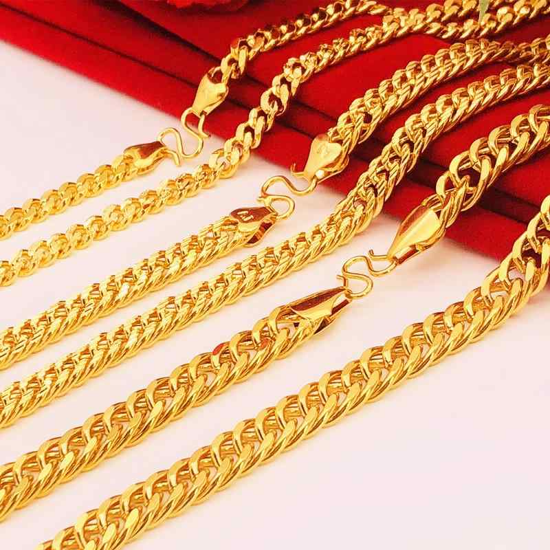 type: ・スタイル: 欧米・カテゴリ: アクセサリー・周囲長: 51cm〜80cm・チェーンタイプ: マリンチェーン・チェーン素材: 合金、シルバーメッキ、ゴールドメッキ・性別: ユニセックス・: 彫刻、スムース・幅展開: 6mm、7m...