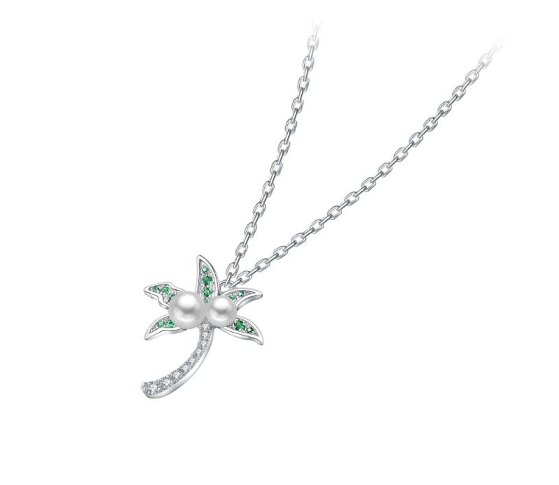 ・素材: 925シルバー・柄: 植物モチーフ・対象: 女性・チェーンの種類: クロスチェーン・延長チェーン: 11cm以上