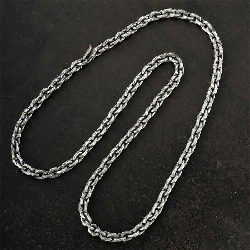 ・素材: 925シルバー・スタイル: ・チェーンスタイル: クロスチェーン・対象性別: 男性・状態: 新品・サイズ展開: 小号 (長さ50cm、幅6mm), 小号 (長さ55cm、幅6mm), 小号 (長さ60cm、幅6mm), 小号 (長...