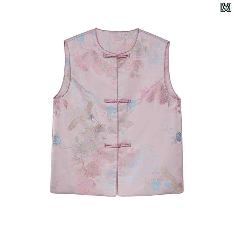 ・スタイル: ・カテゴリ: ベスト・主な素材: ポリエステル・対象年齢: 35～39歳・ネックライン: その他・着丈: レギュラー・留め具: シングルボタン・柄: 植物花・サイズ展開: S, M, L, XL, 2XL・カラー展開: パイン...