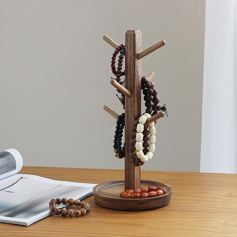 ・型番: 相思木製ジュエリースタンド・要素: レトロ・タイプ: ジュエリースタンド・スタイル: 中式・対象: 一般・特徴: 手作り・設置場所: リビング・カラー: 相思木原木色