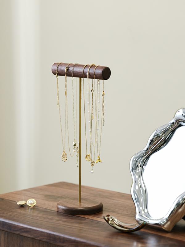 ・テイスト: レトロ・スタイル: シンプル・カテゴリ: ジュエリースタンド・対象: 一般・主な素材: ウォールナット・適用場所: 寝室