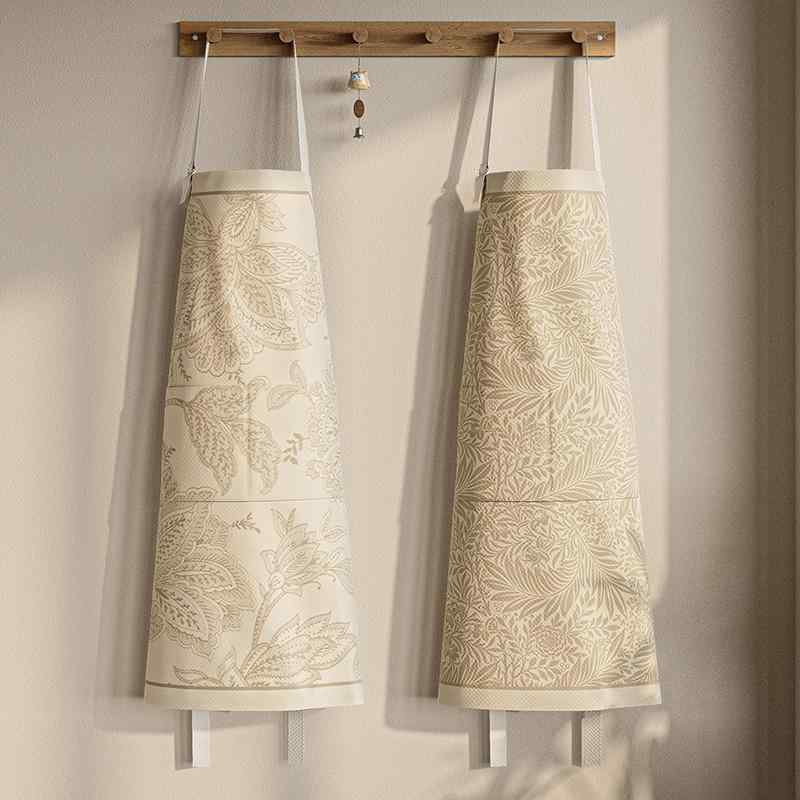 ・スタイル: フレンチ・対象: ユニセックス・素材: コットンリネン・用途: 防水、防油、防汚・サイズ: フリー・カラー展開: 枝葉扶疏エプロン-A, 枝葉扶疏エプロン-B, 枝葉扶疏エプロン-C, 枝葉扶疏エプロン-D