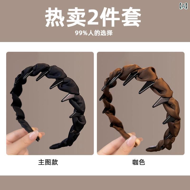 ・スタイル: 日韓・主な素材: 布製・カテゴリ: ヘアバンド・カラー展開: ブラック、ブラウン、カーキ、ライトブラウン、グレー、ホワイト