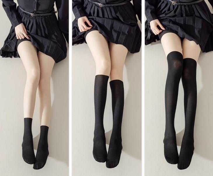 ・機能: 美脚効果・サイズ: フリーサイズ (34-39対応)・スタイル: スウィート・対象: レディース・股部分: ノーマル・丈: オーバーニー・厚さ: レギュラー・ディテール: シルケット・素材構成: ナイロン64.5%、ポリウレタン3...