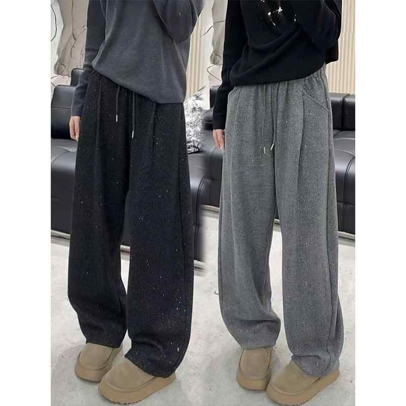 ・流行要素: ポケット・スタイル: ベーシック・パンツタイプ: ワイドレッグ・詳細: 立体装飾・ウエスト: ドローストリング・ウエストタイプ: ハイウエスト・丈: フルレングス・サイズ展開: S, M, L, XL・素材: その他・厚さ: ...