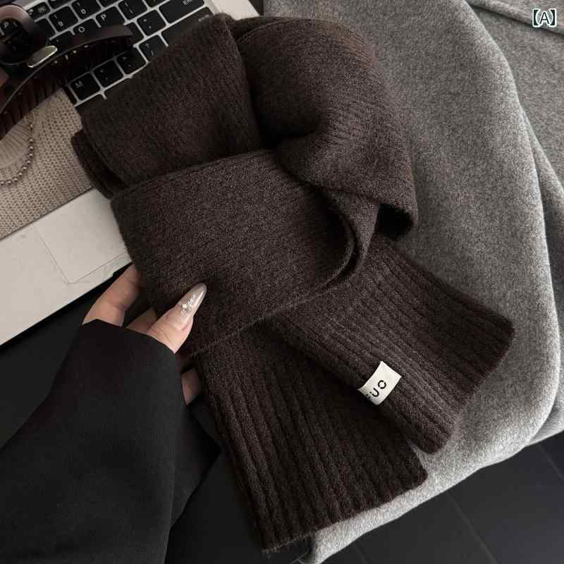 ・スタイル: 韓国・種類: マフラー、スカーフ・詳細: 厚手・素材: アクリル・幅: 20cm・対象: 学生、カップル、若者・長さ: 160cm・形状: 長方形・機能: 保温・柄: 無地・性別: 男女兼用・カラー展開: カーキ、ダークグレー...