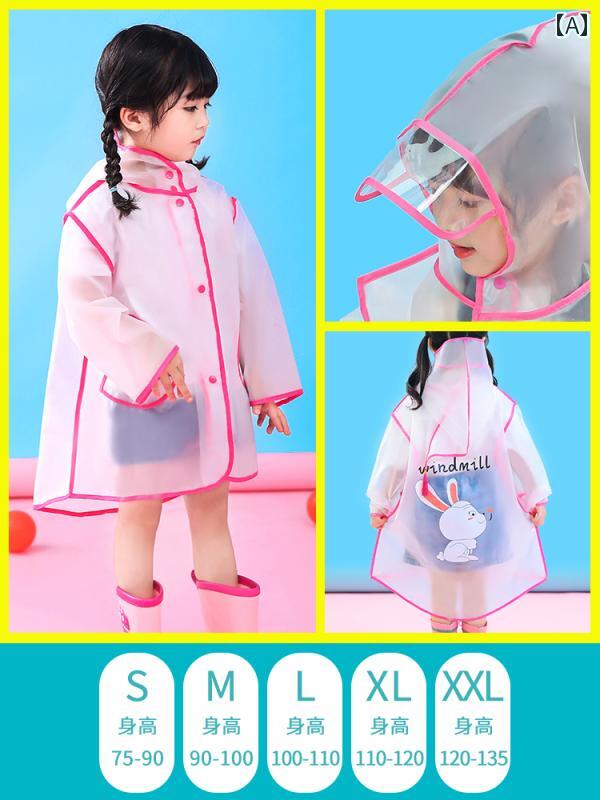 ・要素: カートゥーン・雨具種類: 子供用レインコート・対象: 子供・厚さ: 通常・素材: EVA・対象人数: 1人・サイズ展開: S, M, L, XL, XXL・カラー展開: ピンク, イエロー, ブルー