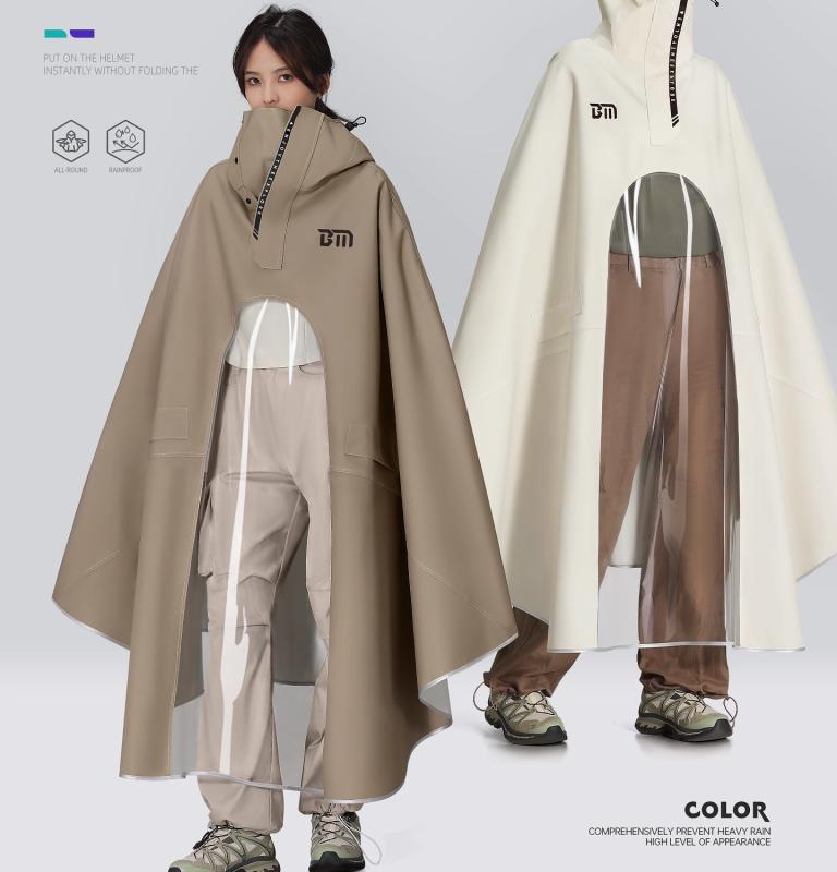 ・厚み: 標準・主な素材: オックスフォード生地・雨具の種類: 電動自転車用レインコート、ポンチョ・対象: 成人・サイズ: フリーサイズ・カラー展開: アプリコット、グレー、カフェ、ブルー、パープル