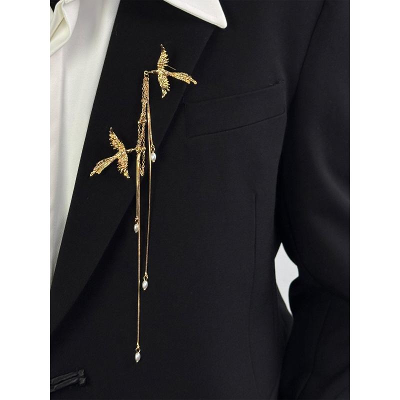 ・スタイル: レトロ/宮廷・素材: 合金、銀メッキ、金メッキ・カテゴリ: アクセサリー・性別: ユニセックス・カラー: タッセルシルバー、タッセルゴールド