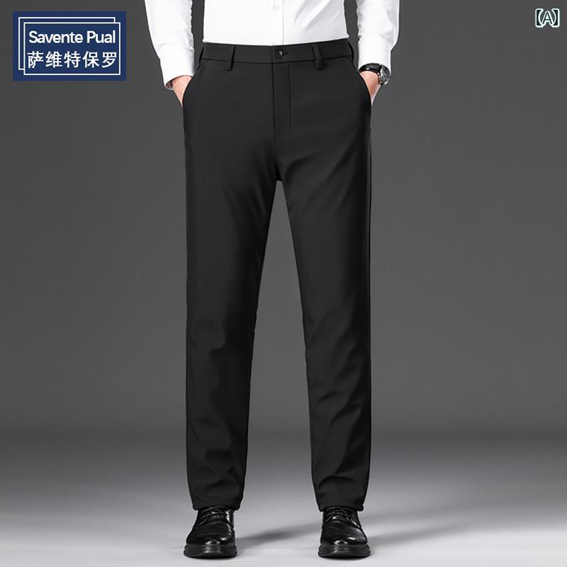 ・フィット: ストレート・タイプ: ストレートパンツ・: 立体裁断・丈: ロング・スタイル: ビジネス、紳士・シーン: カジュアル・素材構成: ポリエステル95.4%、ポリウレタン4.6%・詰め物: グレーダックダウン (含有率81%〜90...
