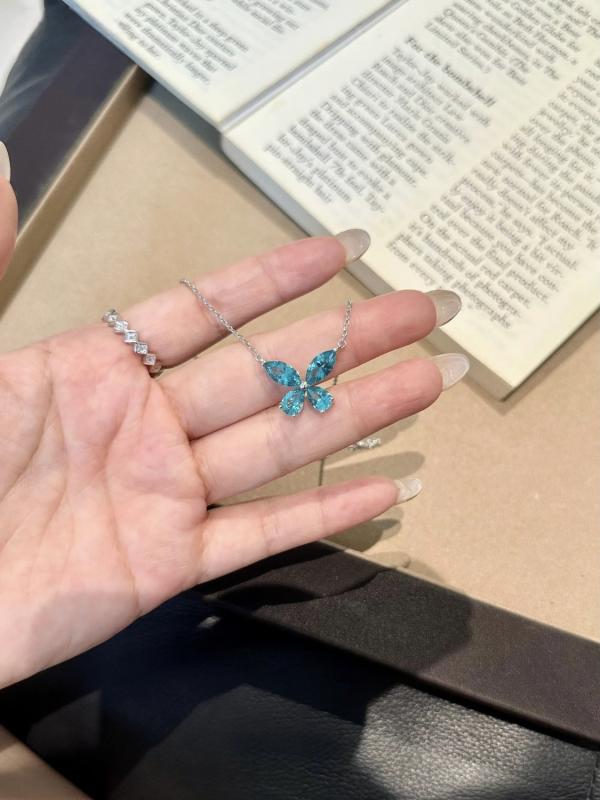 ・スタイル: 日韓・対象: 男女兼用・カラー: ブルー・状態: 新品・金属素材: 925シルバー・チェーン素材: シルバー・性別: 女性・延長チェーン: 10cm以下