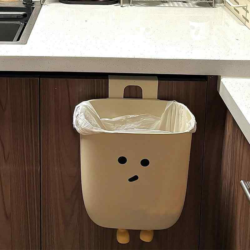 ・スタイル: クリーム系・本体素材: PP・開閉方式: スイング式・形状: 楕円形・ゴミ箱タイプ: 壁掛け式・総容量: 10L・使用シーン: 家庭用・特徴: 厚手・サイズ展開: 小号 (36x16x21cm), 大号 (36.5x16x28...