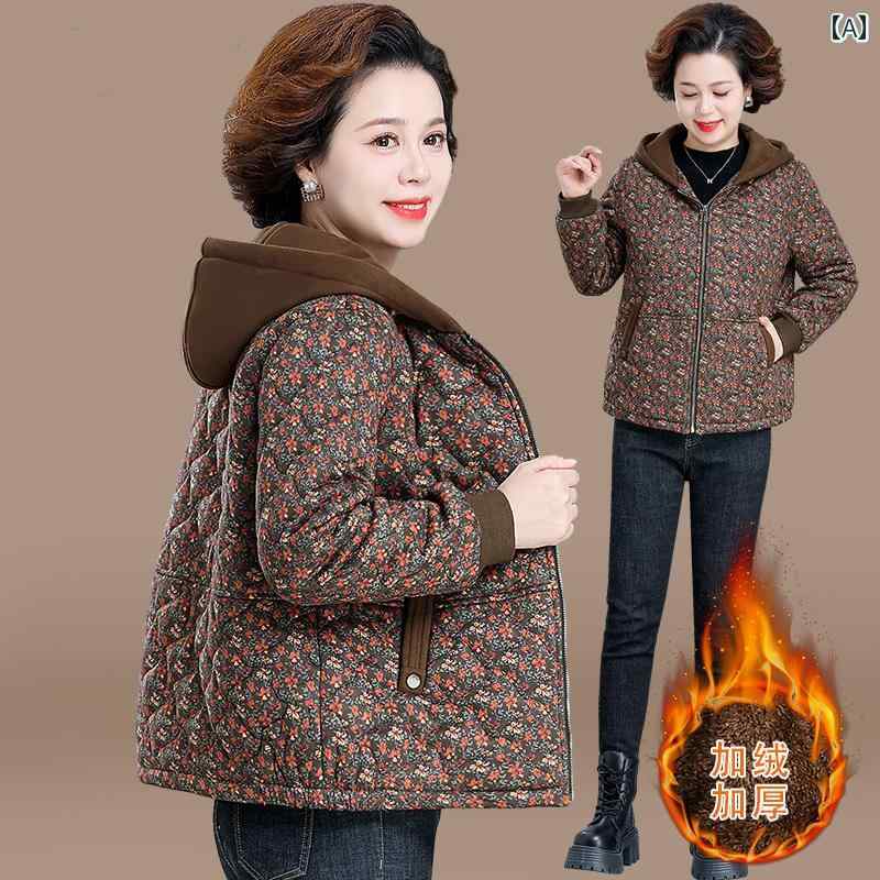 ・スタイル: ファッション・フィット: ルーズ・袖タイプ: レギュラー・主な素材: ポリエステル・着用スタイル: カーディガン・対象年齢: 40-49歳・カテゴリ: 中高年女性向け綿入りジャケット・中綿: 綿96%以上・組み合わせ: 単品・...