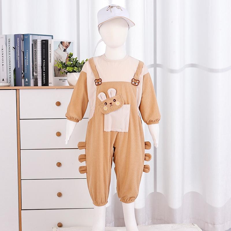 ・スタイル: 韓国・対象年齢: 6ヶ月、12ヶ月・タイプ: ロンパース・袖丈: 長袖・生地: コーデュロイ・素材: ポリエステル・性別: 男女兼用・参考身長: 70-80cm、80-90cm、90-100cm・カラー展開: マスタード、グリ...