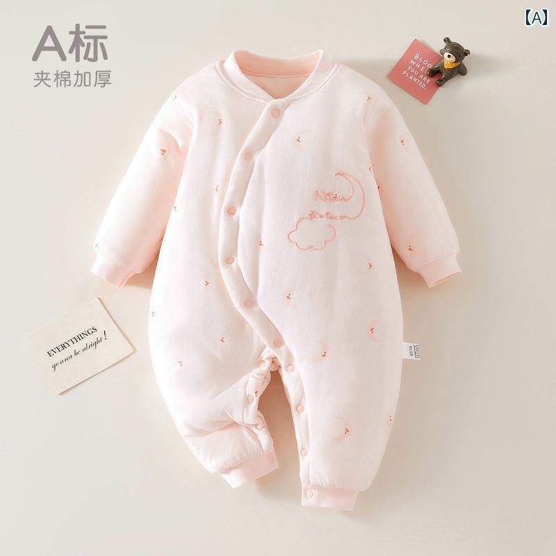 ・スタイル: かわいい・主な素材: 綿・対象年齢: 新生児、3ヶ月、6ヶ月、9ヶ月、12ヶ月、18ヶ月、2歳クラス・アイテム種類: カバーオール・袖丈: 長袖・前開き: 斜め前開き、シングルボタン・性別: 男女兼用・サイズ展開: 66cm,...