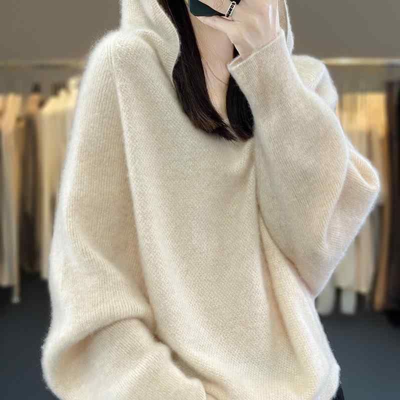 ・機能: 保温発熱・サイズ展開: S, M, L, XL, 2XL・主な素材: メリノウール・柄: 無地・スタイル: オフィス、カジュアル・ネックライン: フード付き・糸の太さ: 標準・カラー展開: ワインレッド, クラシックブラック, 桜...