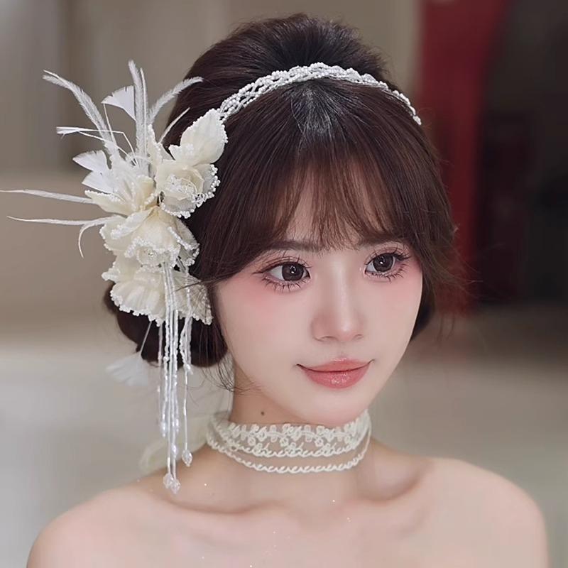 ・スタイル: レトロ、宮廷・素材: ビーズ・カテゴリ: ヘアアクセサリーセット