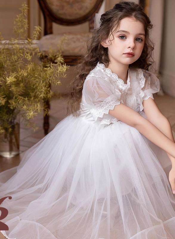 ・スタイル: カジュアル・サイズ展開: 110-150・ウエスト: ミッドウエスト・柔らかさ: やや柔らか・生地: ネット生地・素材: ポリエステル・種類: プリンセスドレス・袖丈: 半袖・スカート丈: ロング・性別: 女の子・参考身長: ...