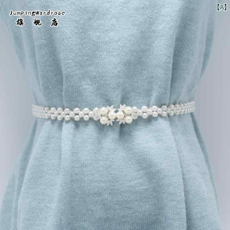 ・ベルト要素: ゴム素材・スタイル: カジュアル・アイテム: ベルト・対象: 若年層・バックルタイプ: フック・長さ: シングル・素材感: ソフト・性別: レディース・カラー: 3葉クローバー、透かし彫り蝶、ラインストーンリボン、パールリボ...