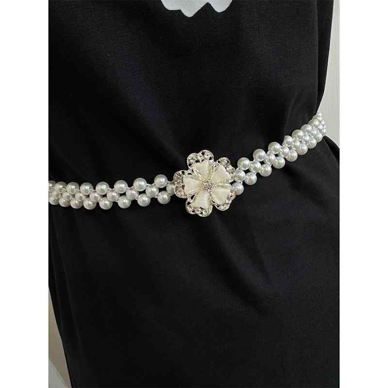 ・スタイル: スイート・カテゴリ: ウエストチェーン・柄: 花柄・幅: 2cm