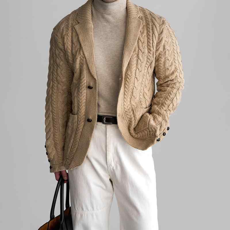 ・フィット: ルーズフィット・スタイル: レトロ・対象: 若年層・袖タイプ: レギュラー・性別: メンズ・シーン: 日常・素材: その他素材・シーズン: 秋・着用スタイル: カーディガン・厚さ: 厚手・袖丈: 長袖・サブスタイル: アメリカ...