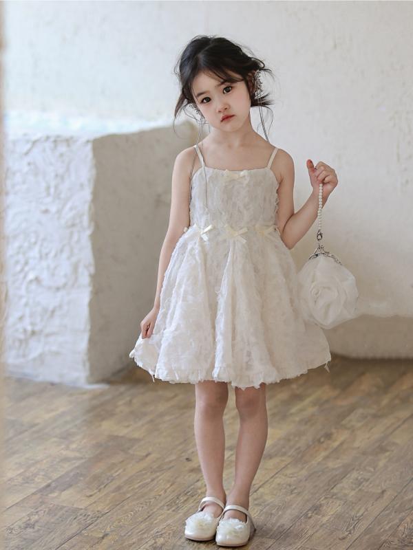 ・スタイル: プリンセス・ウエストライン: ハイウエスト・柔らかさ: やや柔らかい・適用シーン: 日常・種類: ワンピース・袖丈: キャミソール・性別: 女性・参考身長: 90cm, 100cm, 110cm, 120cm, 130cm, ...