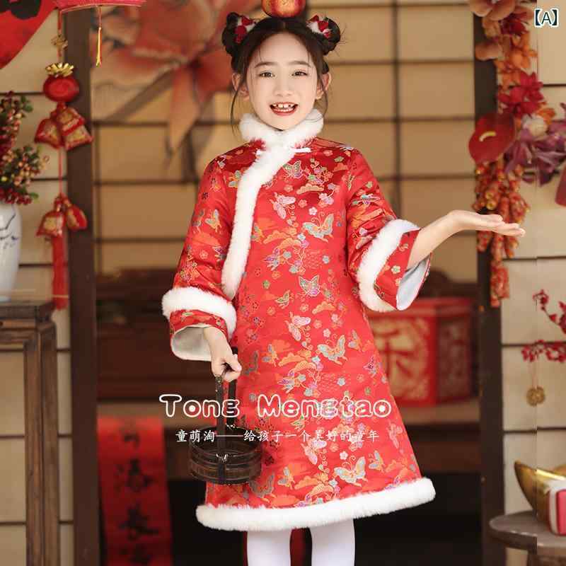 ・主な素材: ポリエステル80%、その他20%・対象年齢: 4歳、5歳、6歳、7歳、8歳、9歳、10歳、11歳、12歳、13歳、14歳・規格: B類・柄: 小花柄、蝶、鳳凰、牡丹、ウサギ、年々有余、林深見鹿・参考身長: 110cm、120c...