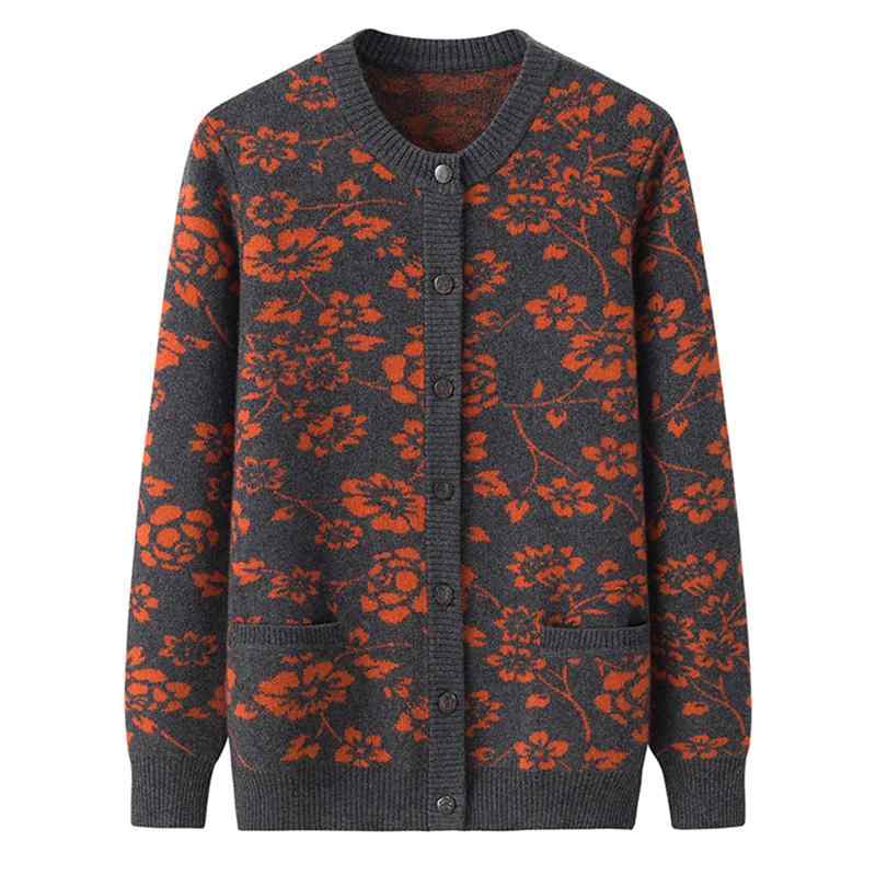 ・スタイル: 通勤、シンプル・フィット: ルーズフィット・ディテール: ボタン・袖タイプ: レギュラー・素材: ・着方: カーディガン・対象年齢: 60歳以上・カテゴリ: ニット/カーディガン・セット内容: 単品・厚さ: 厚手・ネックライン...