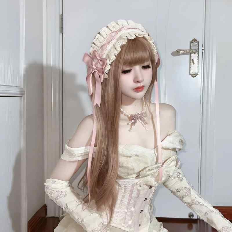 ・スタイル: スイート・ヘアアクセサリー: セット・状態: 新品・カラー展開: 生成り, 韓国ピンク