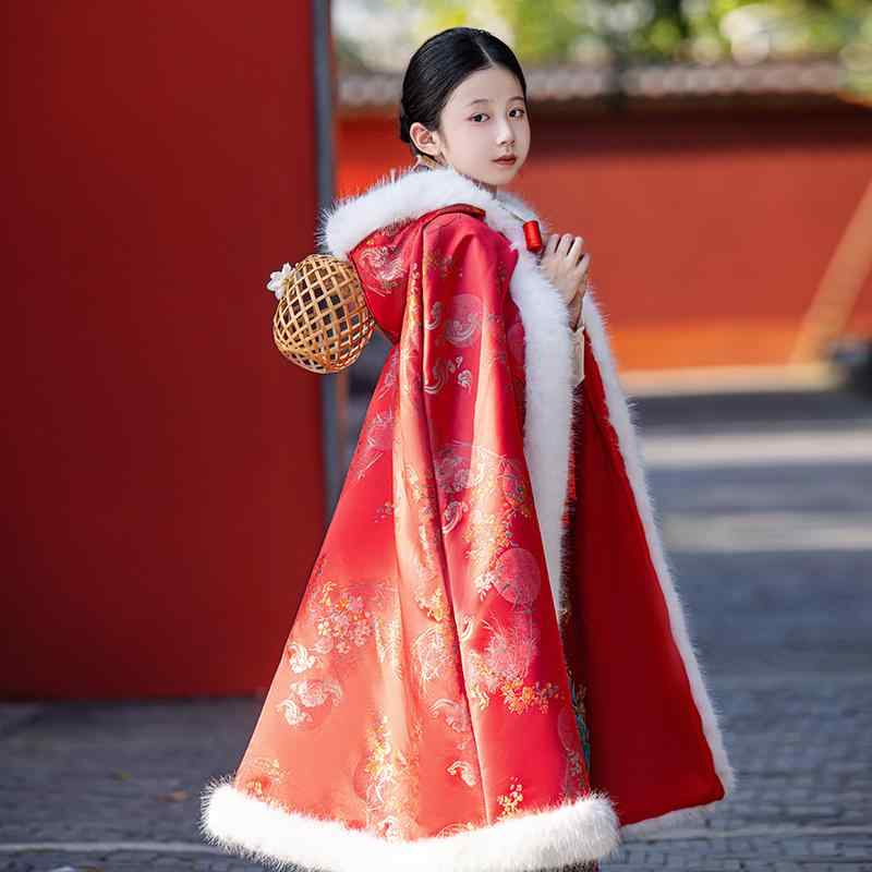 ・スタイル: 中国風 ・対象年齢: 8歳、9歳、10歳、11歳、12歳 ・フード: 取り外し不可 ・厚み: 裏起毛 ・素材: ポリエステル ・性別: 女の子用 ・参考身長: 110cm、120cm、130cm、140cm、150cm、160...