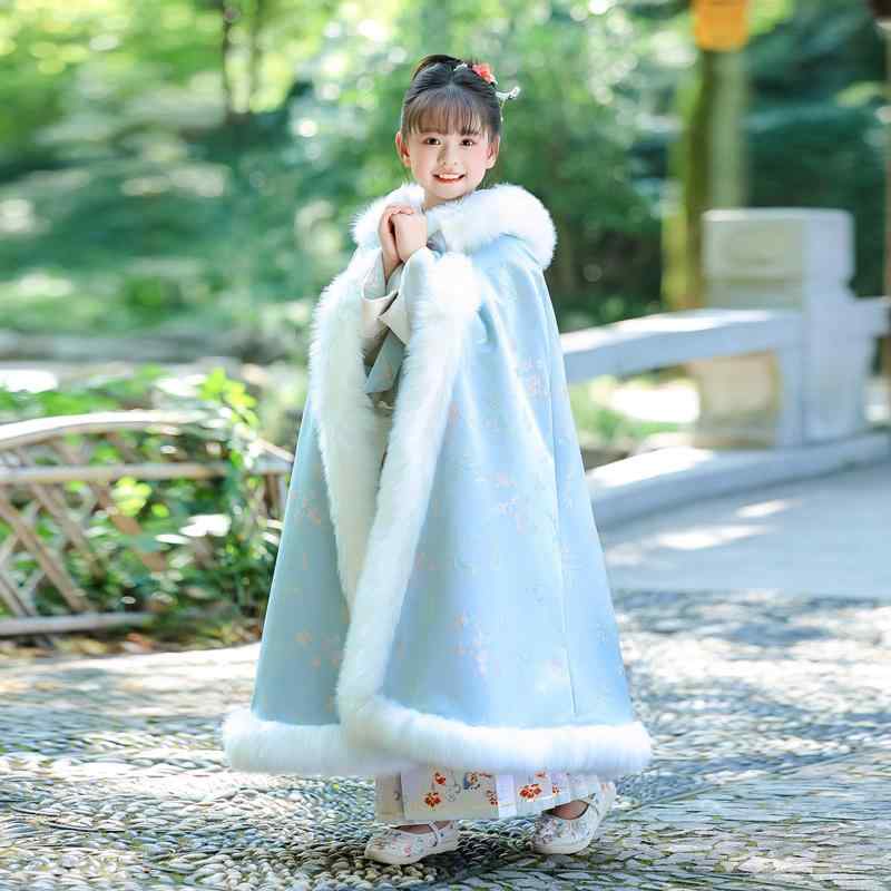 ・スタイル: 中国風・裏地タイプ: 起毛裏地・主な素材: ポリエステル・対象年齢: 8歳、9歳、10歳、11歳、12歳、13歳、14歳・フード: 取り外し不可・厚さ: 厚手（裏起毛）・性別: 女・参考身長: 110cm、120cm、130c...