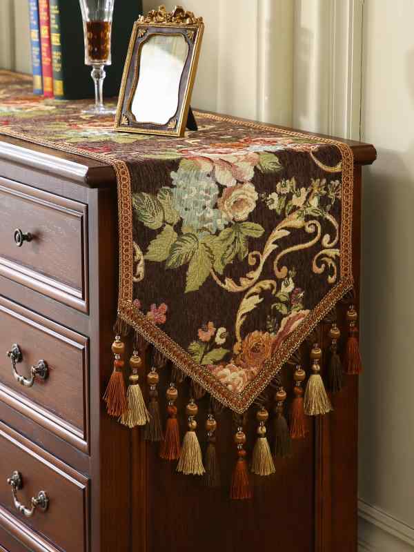 ["・主な素材: シェニール・カラー展開: ブラウン、ブルーグリーン、ベージュ・サイズ: 35cm×160cm、35cm×180cm、35cm×200cm、35cm×220cm、35cm×240cm、35cm×260cm、35cm...