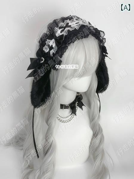 ・スタイル: ・主な素材: レース・カテゴリ: ヘアクリップ・カラー展開: 黒白, 白黒, 水色, ピンク, 純黒, 純白, ブラウン, 白紫, 黒紫