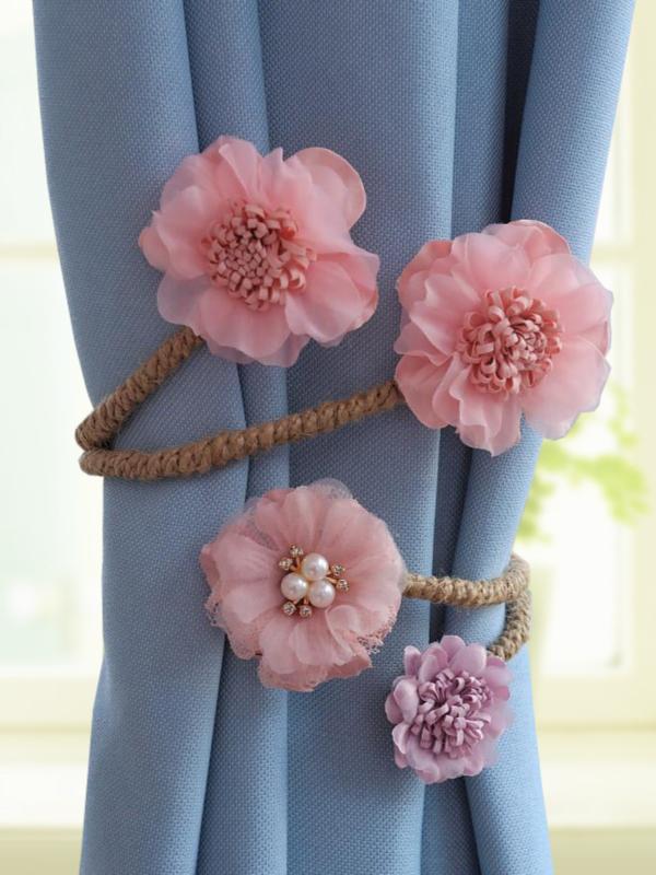 ・スタイル: 田園・カラー展開: (4つ花)ピンク, (4つ花)ブルー, (4つ花)パープル, (4つ花)クリーム, (3つ花)ピンク, (3つ花)ブルー, (3つ花)クリーム, (3つ花)抹茶グリーン, (3つ花)パープル, (2つ花)ピ...