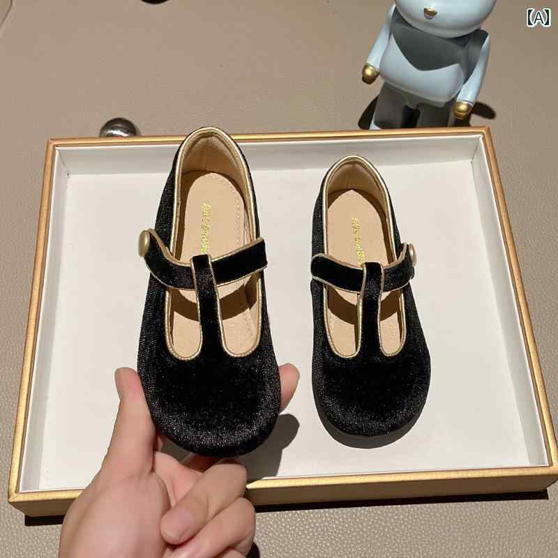 ・年齢層: 3-12歳・留め具: 面ファスナー・スタイル: プリンセス・性別: 女の子・要素: ステッチ・カラー展開: ブラック、ダークグリーン、ブラウン、ワインレッド、グレー、ネイビー、ピンク、イエロー・季節: 春、秋・つま先形状: ラウ...