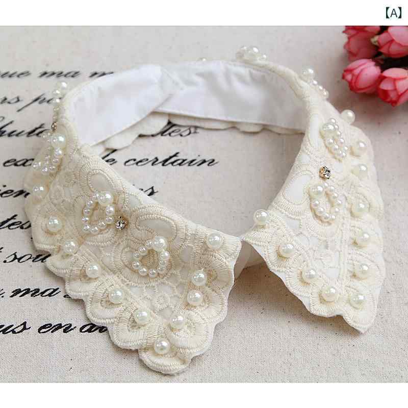 ・機能: 装飾・主な素材: 綿・スタイル: 韓国・性別: レディース・: 付け襟・カラー展開: アプリコット、ホワイト、ブラック・適用季節: 春秋、冬・詳細: 飾り付き・対象: 学生、親子、カップル、ティーン、大人