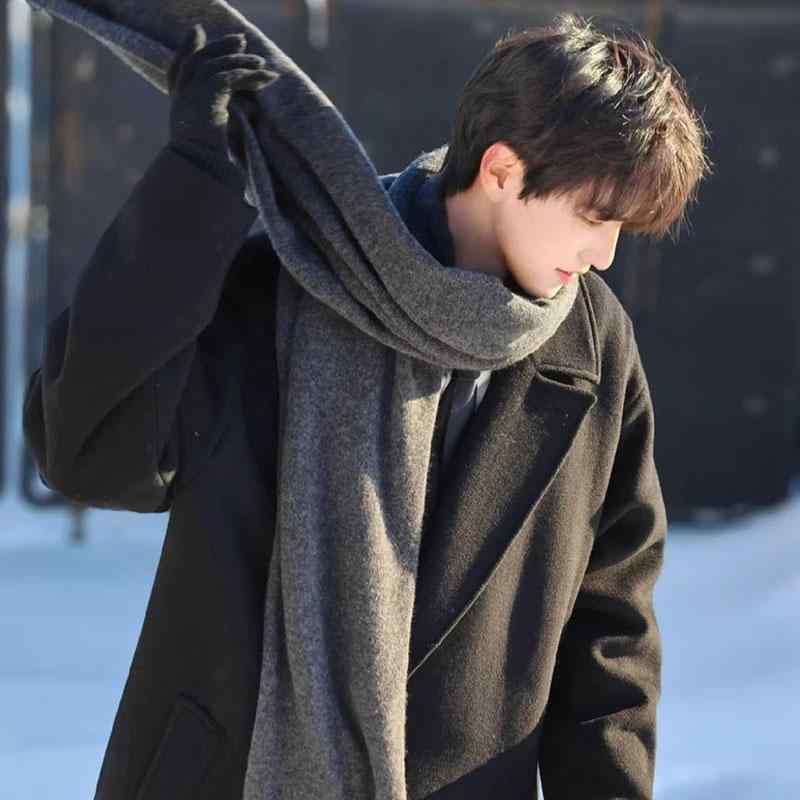 ・カテゴリ: マフラー、スカーフ・スタイル: 韓国・長さ: 190cm・形状: 長方形・機能: 保温・柄: 無地・性別: 男女兼用・カラー展開: グレー、チャコールグレー、ライトグレー、ミスティブルー