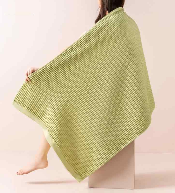 ・流行要素: 無地・サイズ: フリーサイズ・素材: 綿・適用対象: 一般・製品重量: 約350グラム・適用シーン: 一般・サイズ詳細: 75cm x 145cm・カラー展開: 桜花粉、晴藍色、浅草绿、浅黄色