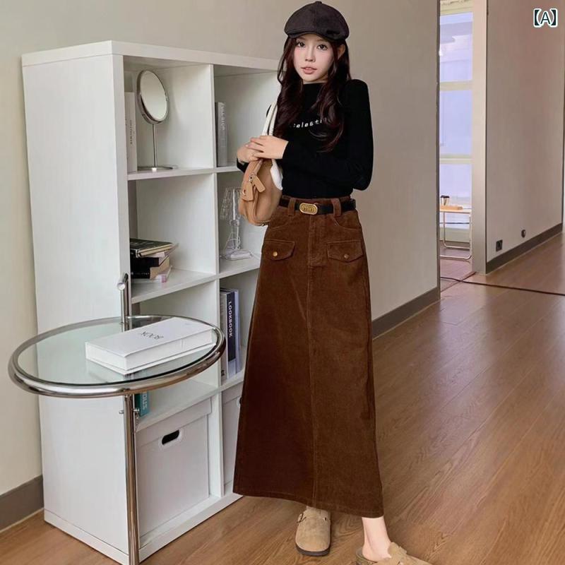 ・スタイル: レトロ風・スカートタイプ: Aライン・ウエストタイプ: ハイウエスト・スカート丈: ミディ丈・サイズ展開: S, M, L, XL・カラー展開: ブラック, カフェ