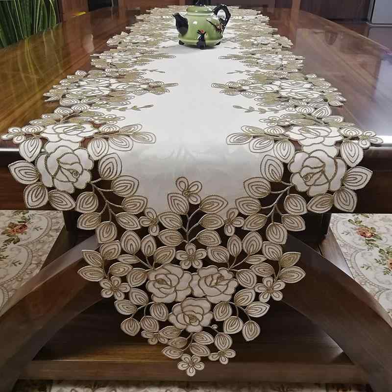 ・主な素材: 布・スタイル: 中式・カラー展開: 米黄+檸檬茶色, 米黄+米色・サイズ展開: 40x195cm, 40x240cm, 40x150cm, 30x160cm