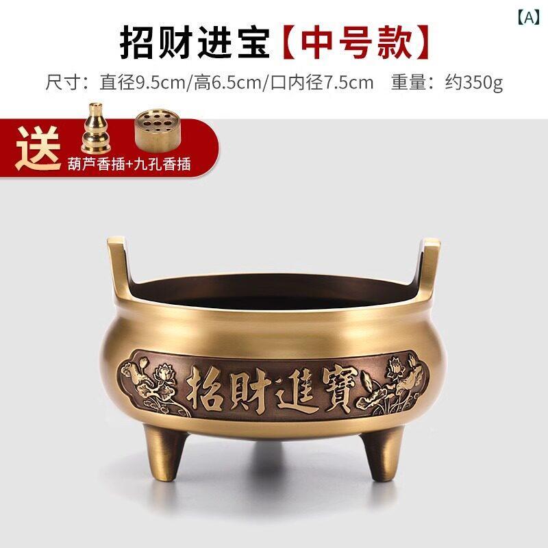 ・スタイル: 中式・モチーフ: 財神・設置場所: リビングルーム・機能: 祝福・タイプ: 卓上置物・素材: 真鍮・カラー: 金・加工方法: 鋳造・サイズ展開: 中, 大, 特大, 超大・付属品: 香炉, 香挿, 燭台, 電子蝋燭, 供盤, 酒杯