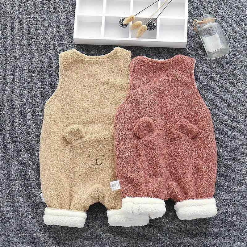 ・素材: 綿 フリース ・対象年齢: 新生児, 3ヶ月, 6ヶ月, 9ヶ月, 12ヶ月, 18ヶ月, 2歳, 3歳 ・規格: ・スタイル: カバーオール ・袖丈: ノースリーブ ・フロント: プルオーバー ・性別: ユニセックス ・身長: ...